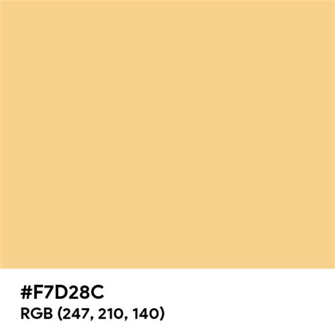 Light Ginger Yellow Color Hex Code Is F7d28c