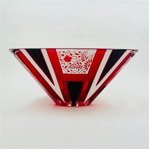 Karl Palda Ruby Bowl Glass Et Cetera