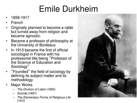 Emile Durkheim