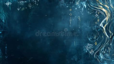 Golden And Silver Magic Creating A Mysterious Empty Textbox On Dark