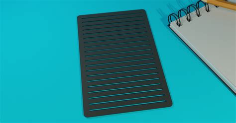 Basic Line Stencil 92mm X 147mm By C1rkt Download Free Stl Model