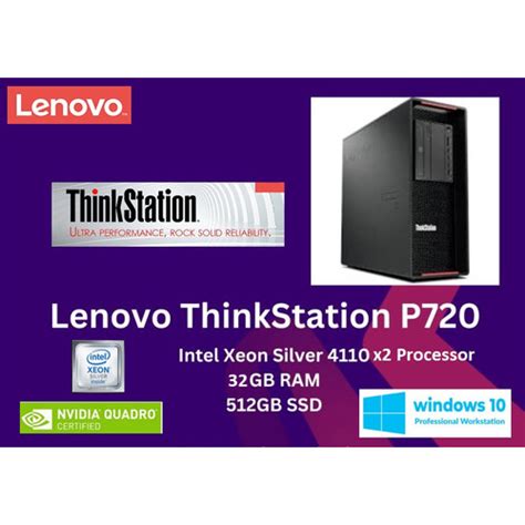 Jual Pc Server Lenovo Thinkstation P720 Dual Proc Xeon Silver 32gb Vga 4gb Bukan Lenovo P700