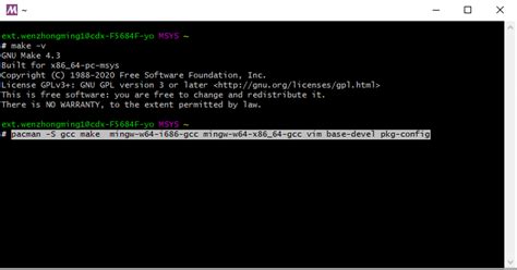 Msys2 Base安装make指令 Itwetouch 博客园