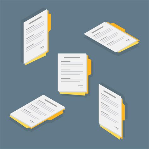 Document Isometric And Flat Icon Vector Flat Style Vector Illustration Vector Art At