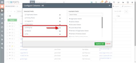 Quickly Update List Columns In Vtiger 7 Vtiger Experts