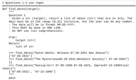 Solved Questions 1 4 Use Regex
