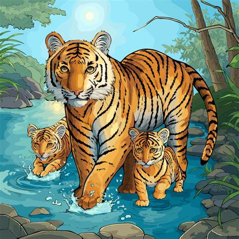 Pin By Lucia Kaiser On Art Color Me Happy Tiger Art Tiger Artwork