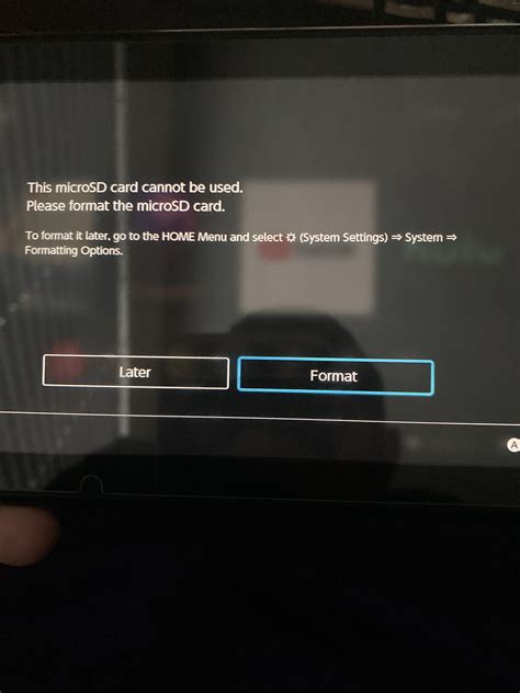 “help Meee” Suddenly Got This Error Message On For My Sd Card So I