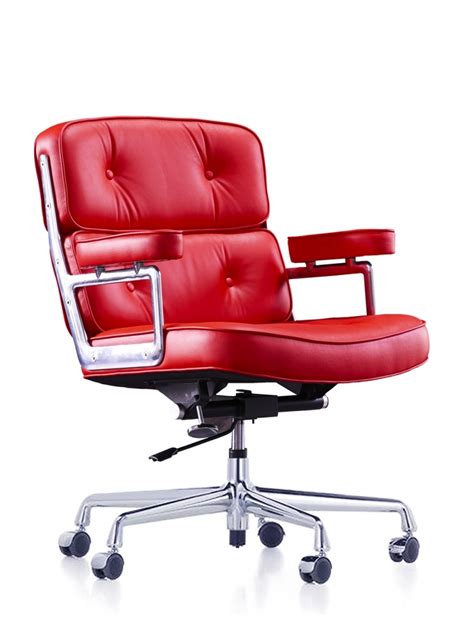 Red Leather Office Chair Executive At Anthony Brunet Blog