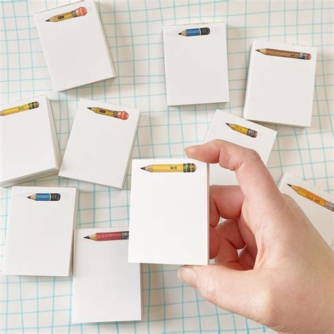 Tiny Pencil Mini Notepad By Robayre Watercolor Illustration Etsy