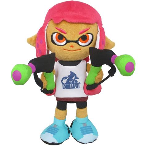 Plush Cushion Squid Yellow Splatoon 3 All Star Collection Meccha Japan