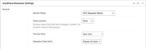 Display Data From Acf Repeater Fields In Elementor Elementor Addons