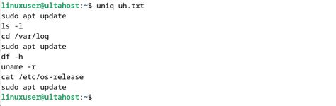 Explore The Uniq Command In Linux With Examples Ultahost Knowledge Base