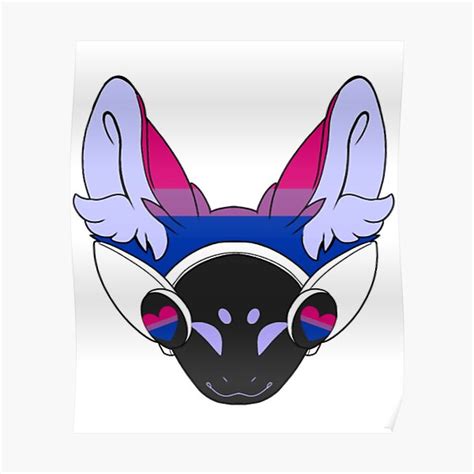Bisexual Pride Protogen Poster For Sale By Brannonernser Redbubble
