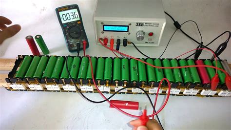 52 18650 parallel charge test experiment youtube