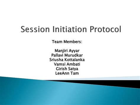 Ppt Session Initiation Protocol Powerpoint Presentation Free Download Id 6114806