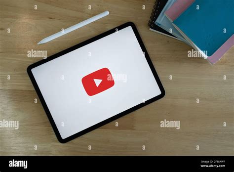 CHIANG MAI THAILAND JULY IPad Showing Screen Shot Of Youtube Icon YouTube App On