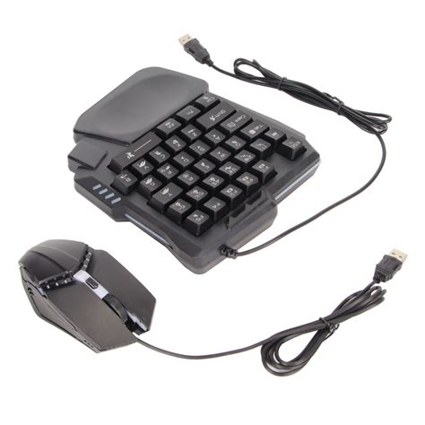 Wired Keyboard Mouse Converter Set Plug And Play High Sensitivity