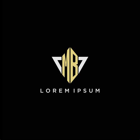 Mb Initial Monogram Logo For Shape Triangle Creative Design 25511073 Vector Art At Vecteezy