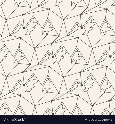 Seamless Line Pattern Tile Background Geometric Vector Image