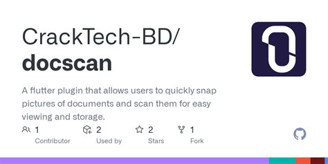 Github Cracktech Bd Docscan A Flutter Plugin That Allows Users To Quickly Snap Pictures Of