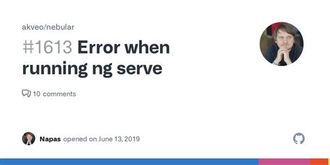 Error When Running Ng Serve · Issue 1613 · Akveonebular · Github