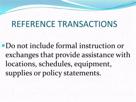 Reference Transaction Ppt