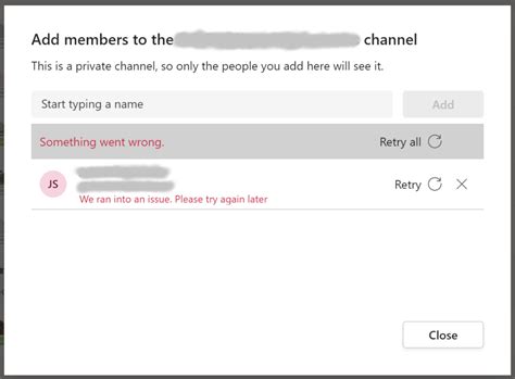 Solved Can T Add User To Microsoft Teams Channel Team Problem