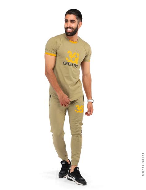 خرید ست تیشرت و شلوار مردانه 361 درجه مدل 38184 دایان شاپ