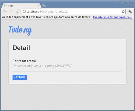 Développer Une Application Rest Avec Spring Mvc And Angularjs The