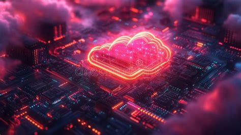 Cloud Computing Infrastructure Data Centers Servers And Networking Equipment Stock