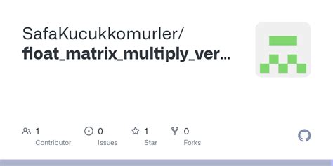 Github Safakucukkomurlerfloatmatrixmultiplyverilog