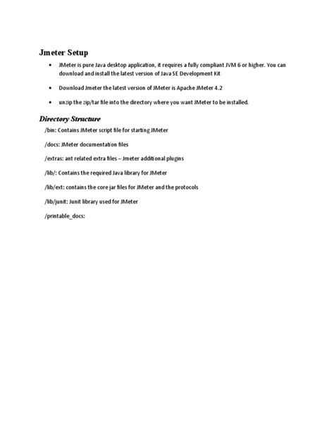 Jmeter Setup Directory Structure Pdf X Path Software Engineering