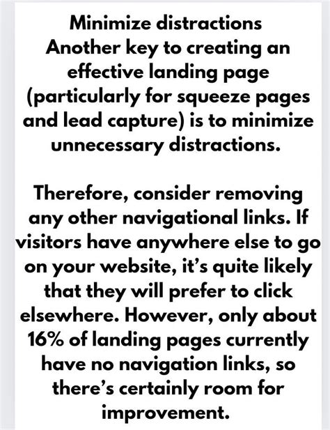 Jimoh Abdulwahab On Linkedin Minimizing Distractions On Your Landing Page Focus Simplicity And