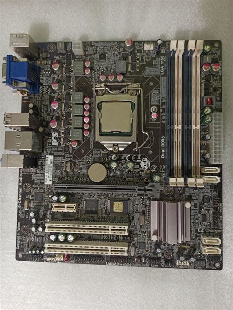 Материнская плата ECS H61H2-M v1.0 s1155 Сокет + i3 2100: 1 000 грн ...
