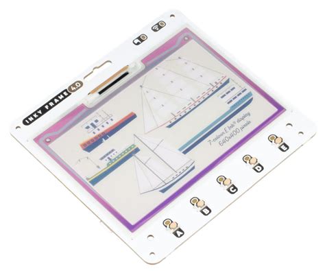 Inky Frame 40 Is A Small 7 Color E Ink Display Powered By A Raspberry
