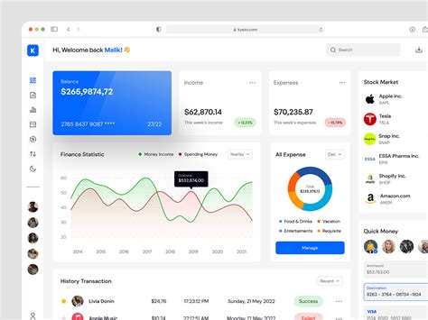 kyezo personal finance dashboard manager by ma for keitoto on dribbble
