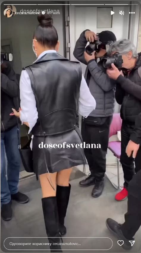 Кожено мини здолниште и фатален стајлинг на Цеца Ражнатовиќ на снимањето на Ѕвездите на Гранд