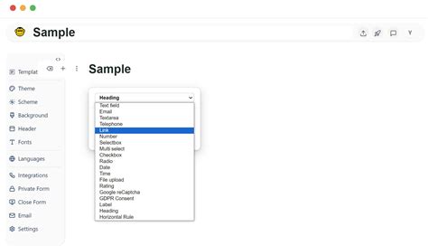 link field formape