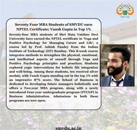 Vansh Gupta On Linkedin I Would Like To Extend My Heartfelt Gratitude To The Faculty Of Management