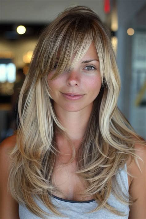 26 Pretty Long Layered Hair With Side Bangs Hairstyles For A Fresh New