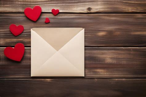 Envelope With Heart Generative Ai Premium Ai Generated Image