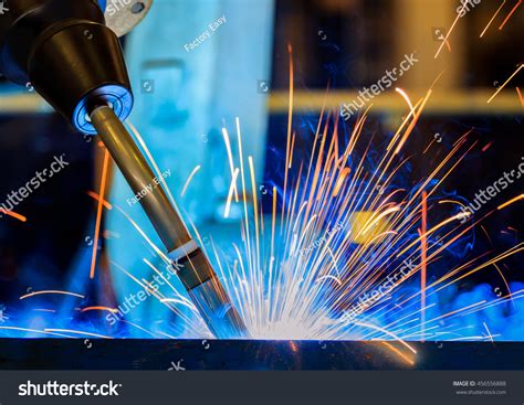 Welding Robot Sparks Images Stock Photos Vectors Shutterstock