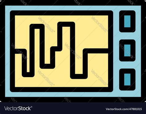 Steel Cnc Machine Icon Flat Royalty Free Vector Image