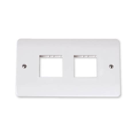 CMA404 Scolmore Click Mode 2 Gang 4 Module Minigrid Front Plate Superlec Direct