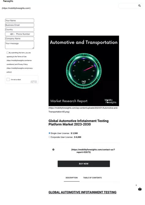 Ppt Global Automotive Infotainment Testing Platform Market 2023 2030 Powerpoint Presentation