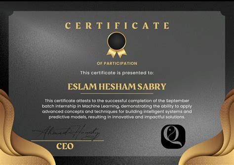 Eslam Hesham On Linkedin Machinelearning Ai Datascience Ml Internship Careergrowth