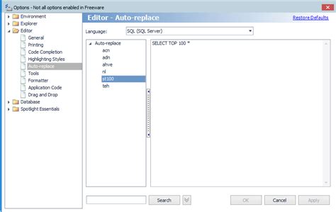Skate Through Code Toad For Sql Server Auto Complete Auto
