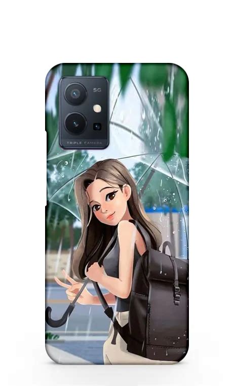 Girl With Umbrella Vivo T G Mobile Cover Gocovers