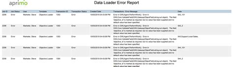 Creating Data Loader Reports